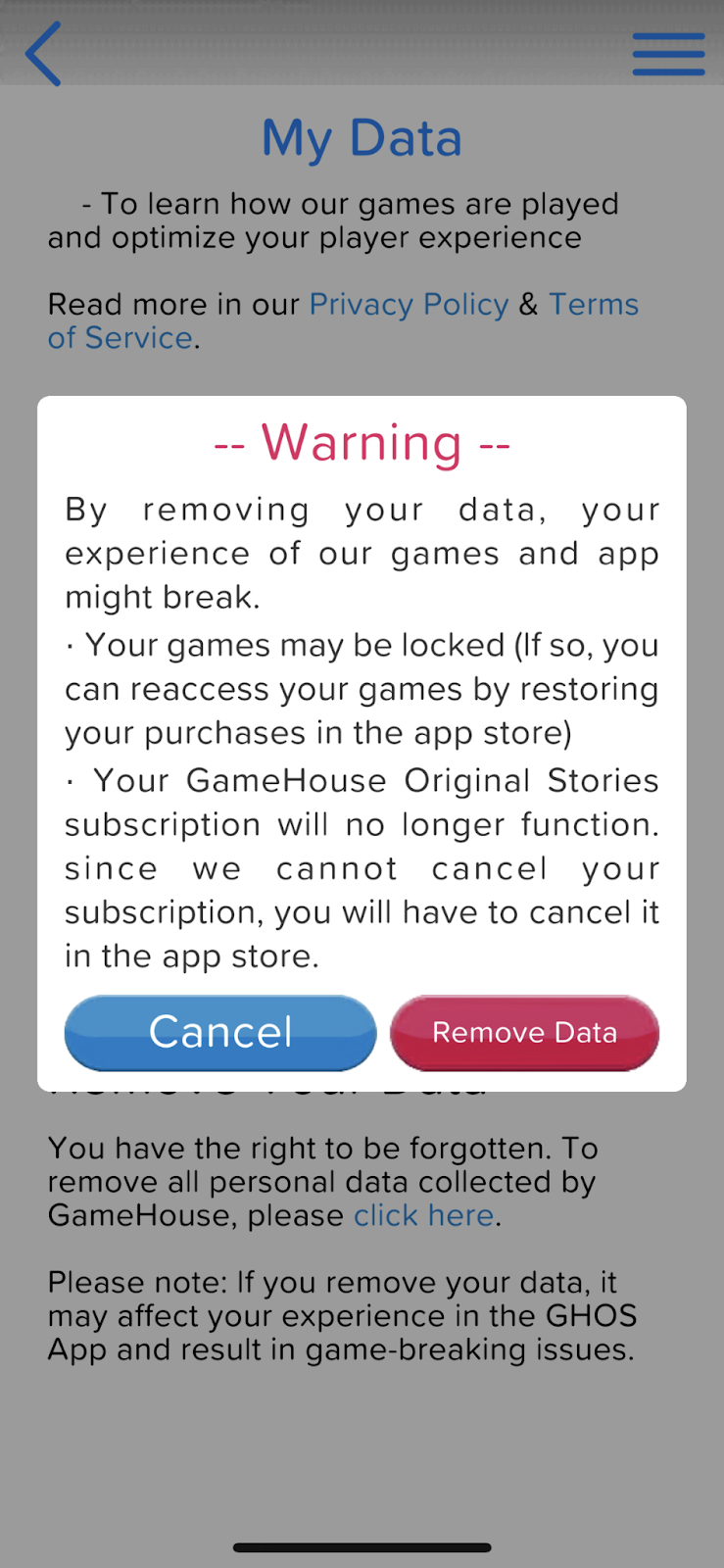 Delete Your Data Through The GameHouse App – FAQ